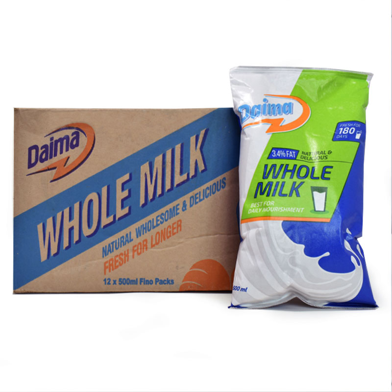 Daima UHT Fino Milk 500ml x 12 packets for sale in Kenya, Nairobi - Buy ...